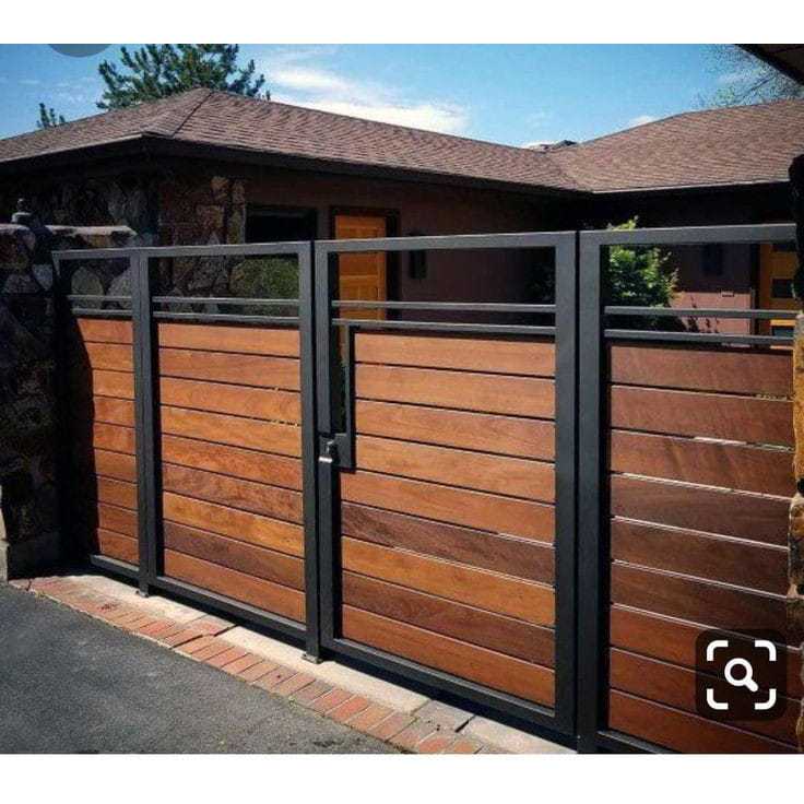 Jual pagar rumah minimalis varian warna kuning tua bahan GRC | Shopee ...