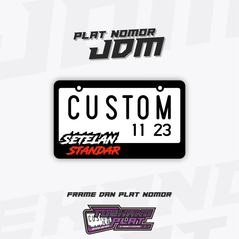 Jual FRAME PLAT NOMOR JDM PNP SEMUA MOTOR MOONEYES CUSTOM PLAT FRAME ...