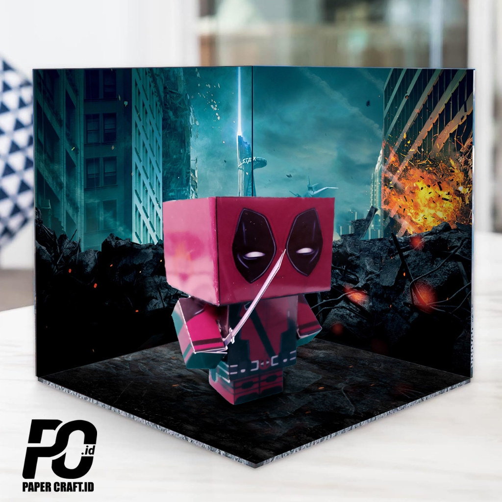 Jual Paper Craft Figure Deadpool | Shopee Indonesia