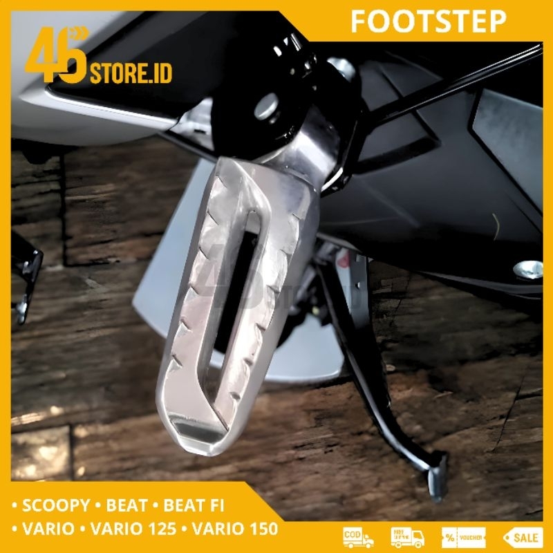 Jual [COD] 1 SET/2 PCS FOOTSTEP BELAKANG HONDA VARIASI BEAT VARIO ...