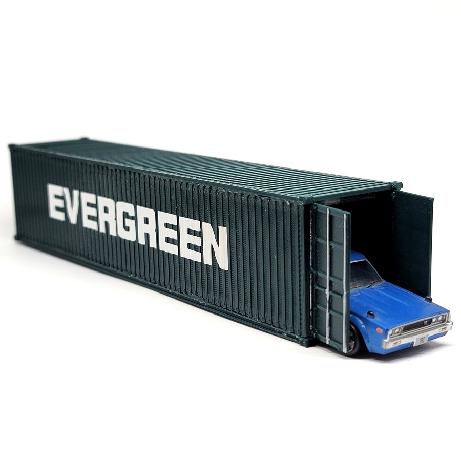 Jual Shipping container 40 feet kontainer 40ft skala 1/64 Evergreen ...