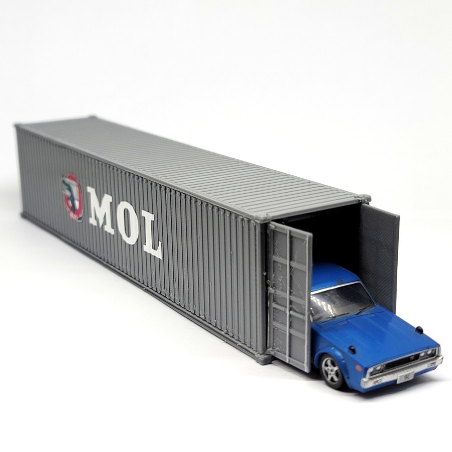 Jual Shipping container 40 feet kontainer 40ft skala 1/64 MOL miniature ...