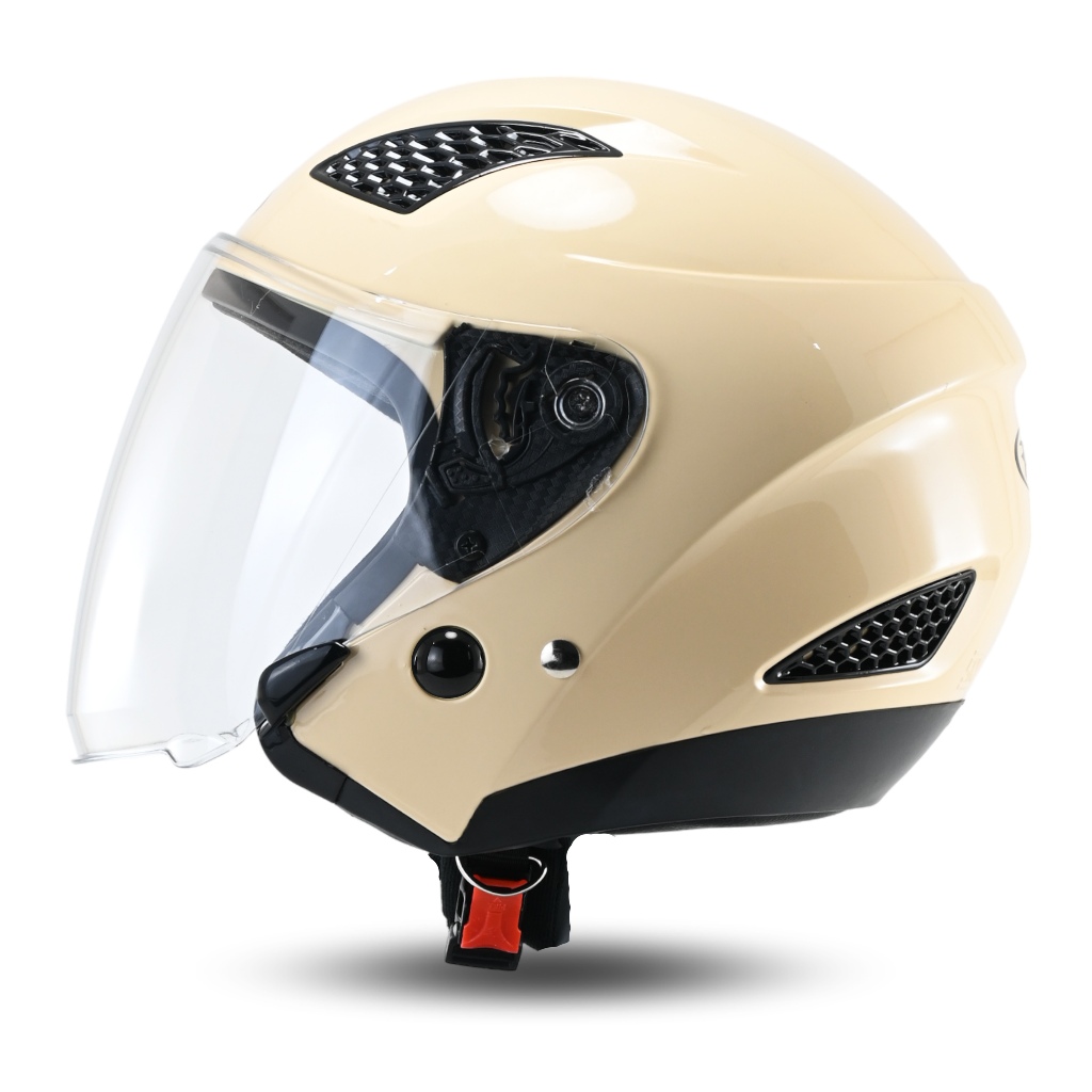 Jual Helm Half Face Solid Terbaru RSIX KIRANA Kekinian SNI | Shopee ...