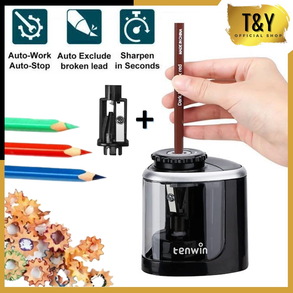 Jual T&Y Rautan Pensil Otomatis Manual Listrik Baterai Rautan Pensil ...