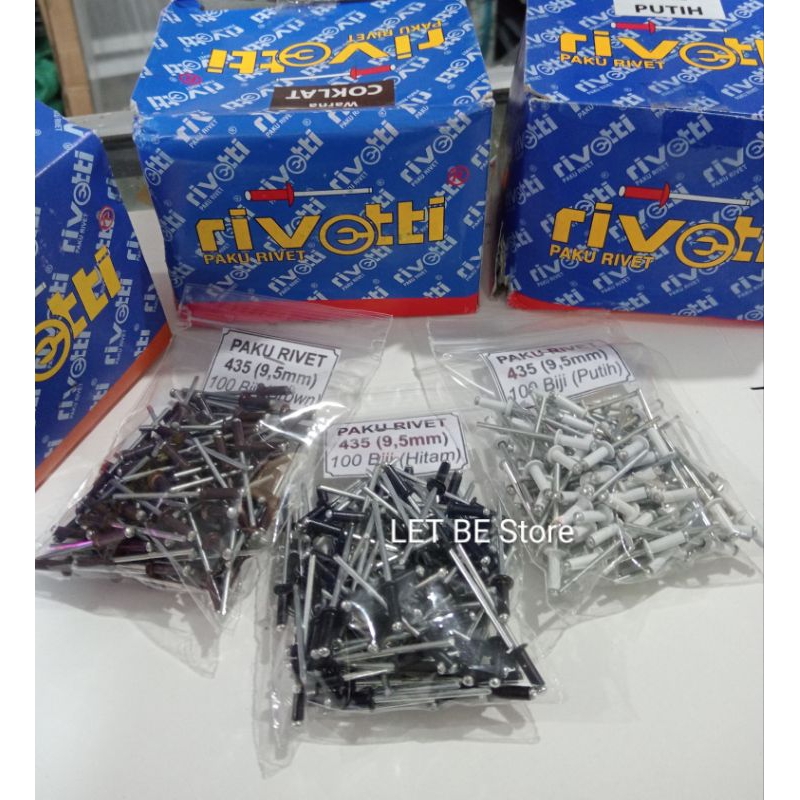 Jual Paku Rivet Penyambung Pengencang Plat / Pipa / Holo Warna Putih ...
