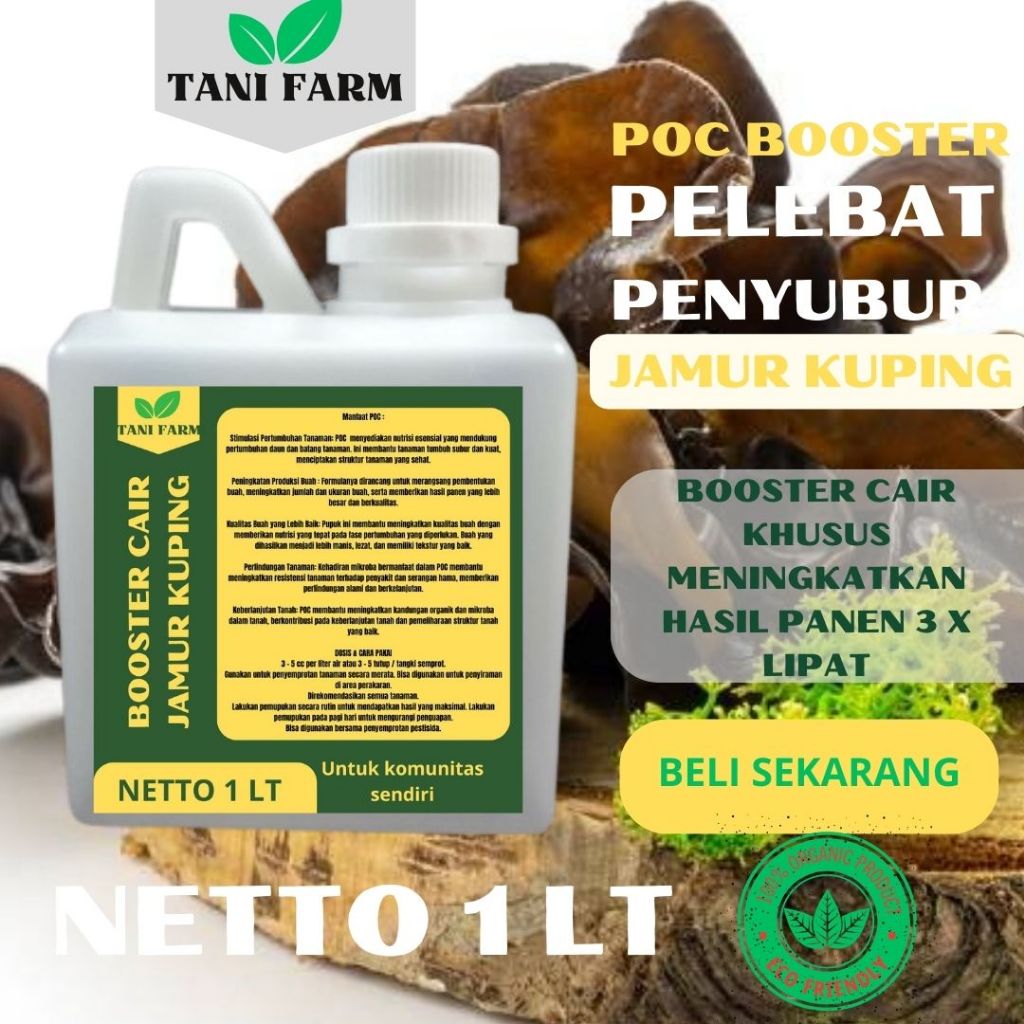 Jual Pupuk Booster JAMUR KUPING Pupuk Cair JAMUR KUPING Pupuk Semprot Untuk Tanaman dan JAMUR ...