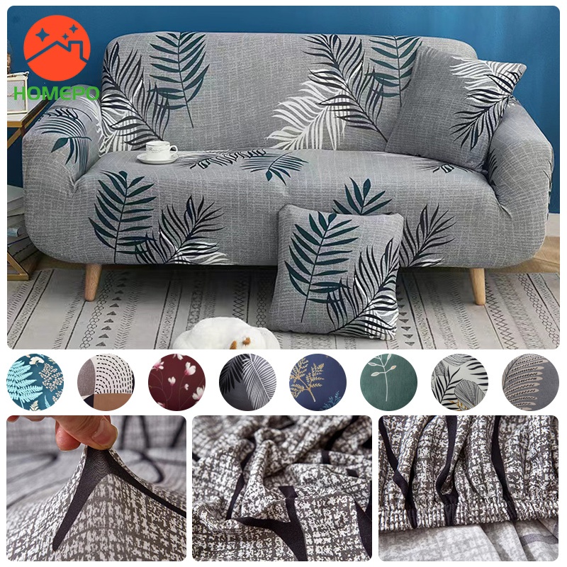 Jual Elastic Cover Sofa Sarung Sofa 3 seater Pattern Motif Menarik Anti-Selip Penutup Sofa ...