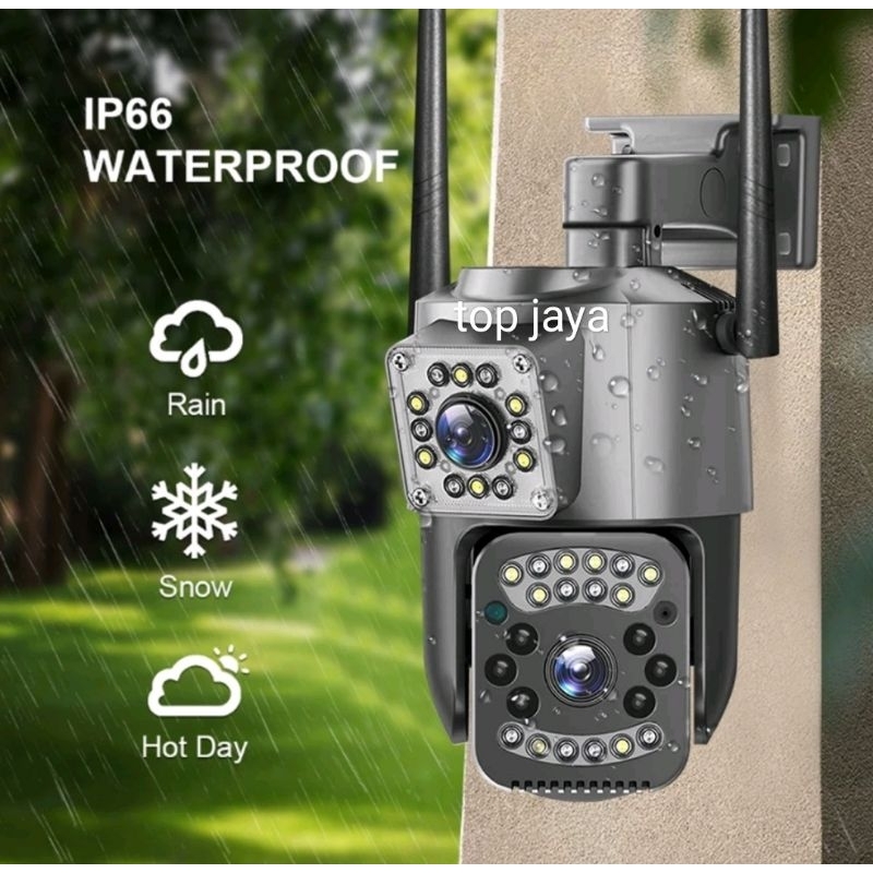 Jual Kamera V380 Pro CCTV WiFi 4K 8MP Dual Lens Outdoor IP66 Waterproof IP Camera CCTV PTZ ...