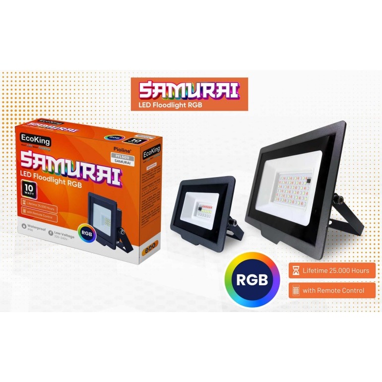 Jual LAMPU SOROT LED RGB SAMURAI ECOKING 30W,50W,100W | Shopee Indonesia