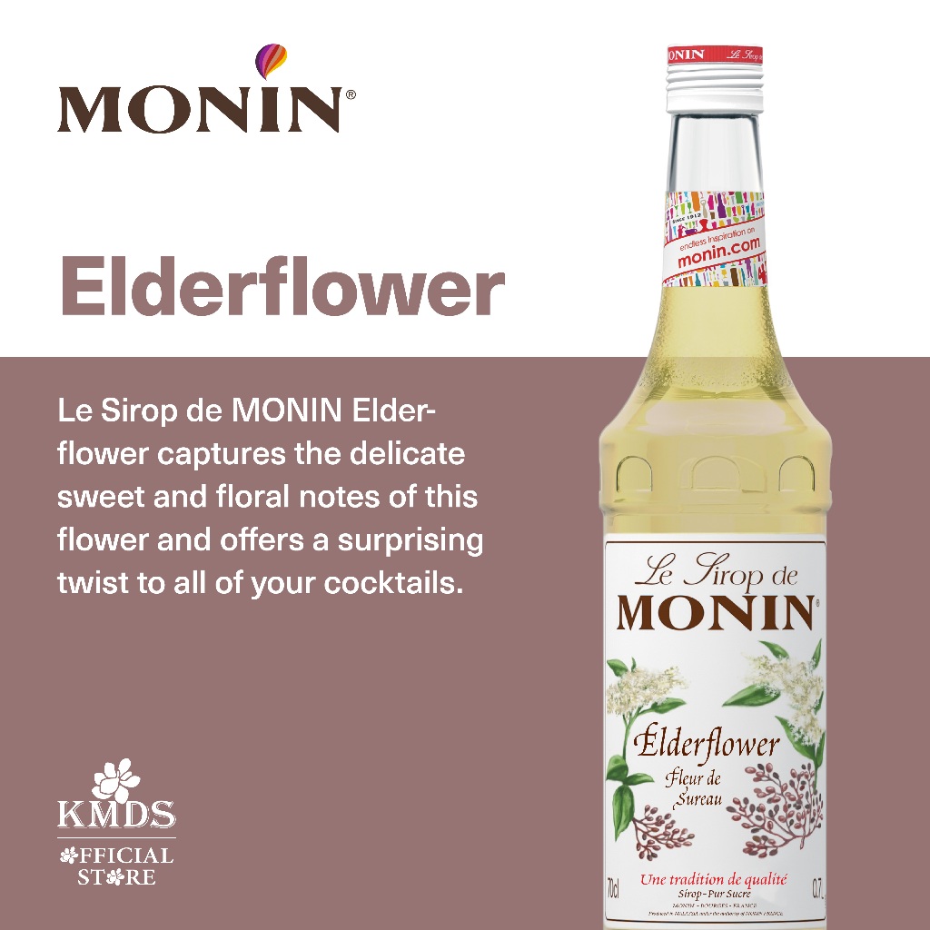 Jual MONIN Elder Flower Syrup 70 CL 700 ML | Shopee Indonesia
