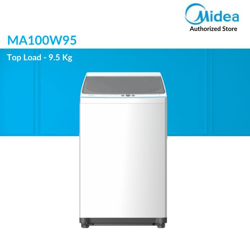Jual Midea Top Load Washing Machine 9.5kg - MA100W95 - One Touch Smart ...