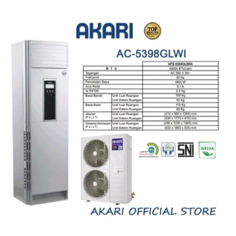 Jual AC Floor Standing 5 PK AKARI AFS-5398GKWI / AC Standing AKARI 5 PK ... Jual AC Floor Standing 5 PK AKARI AFS-5398GKWI / AC Standing AKARI 5 PK ...