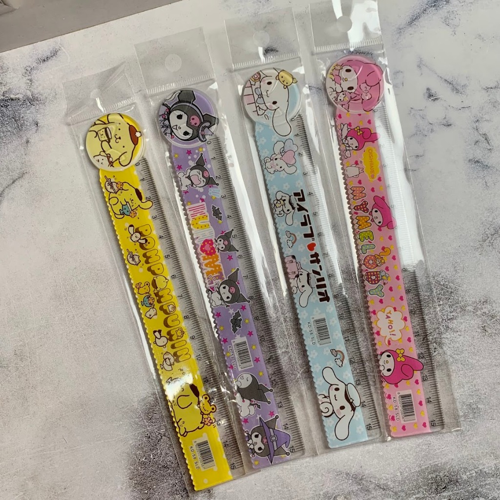 Jual Penggaris Sanrio Cute Ruler Karakter My Melody Cinnamorol Kuromi ...