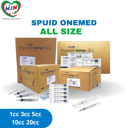 Jual Spuid Spuit 1cc 3cc 5cc 10cc 20cc Onemed Box isi 100pcs | Shopee Indonesia