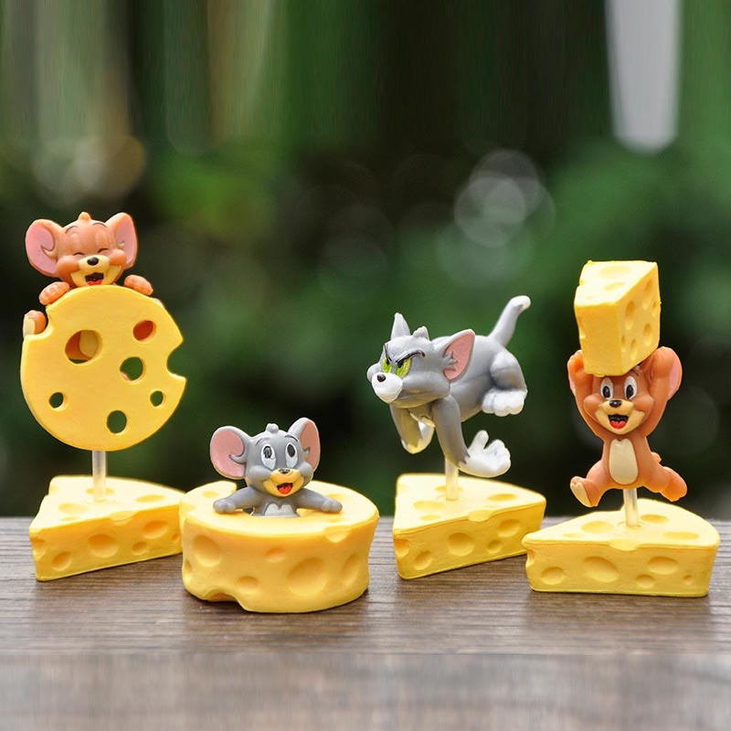 Jual Tom and Jerry Topper Cake Tom and Jerry Set isi 4 pcs Figure ...