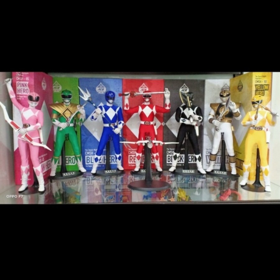 Jual paket Ace Toys Power Rangers,set 7 Ace Toy power ranger,no shf ...