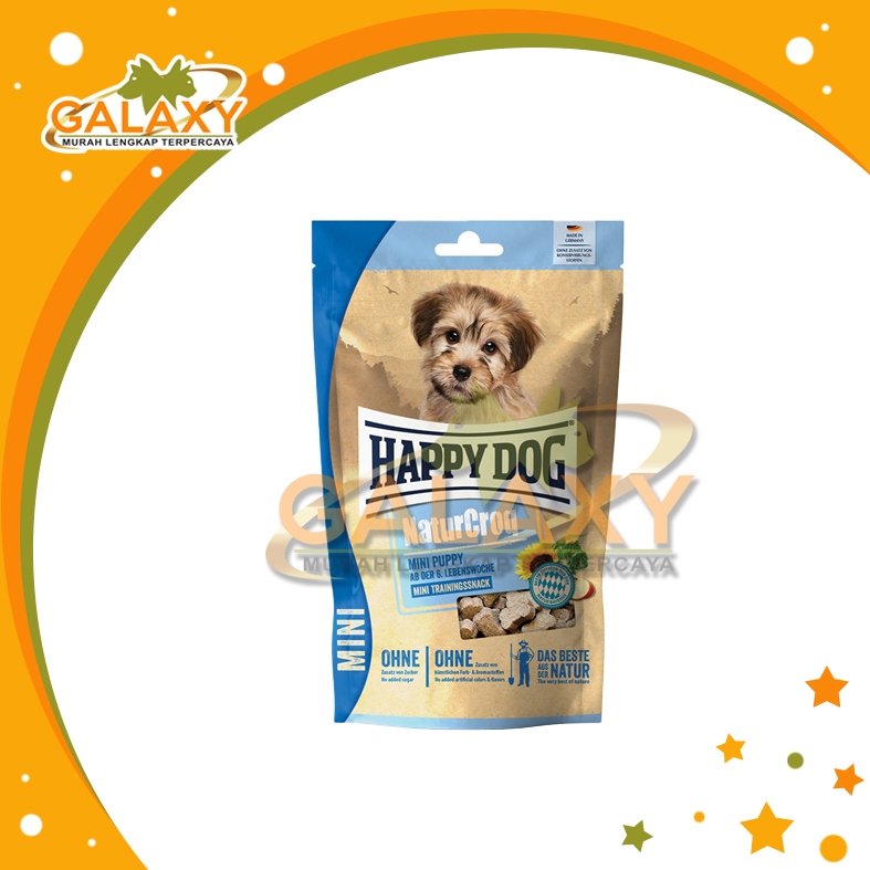 Jual HAPPY DOG MINI NATURCROQ PUPPY 100GR ( snack anjing ) | Shopee ...