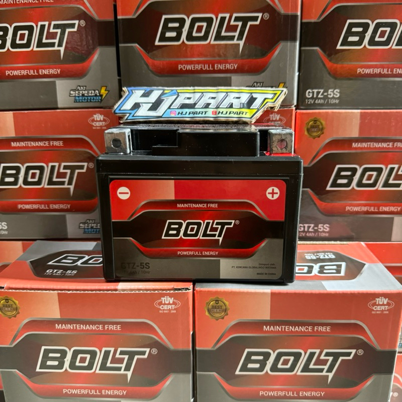 Jual Aki accu bolt original full kering gtz5s mtz5s murah AKI GTZ5 YTZ5 ...