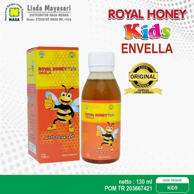 Jual ROYAL HONEY KIDS ENVELLA Asli Original Ori NASA Official Madu ...