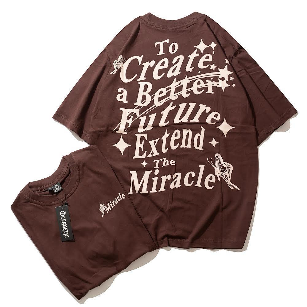 Jual (OVERSIZE) Kaos Oversize Oceanetic Full Tag Label Miracle Brown ...