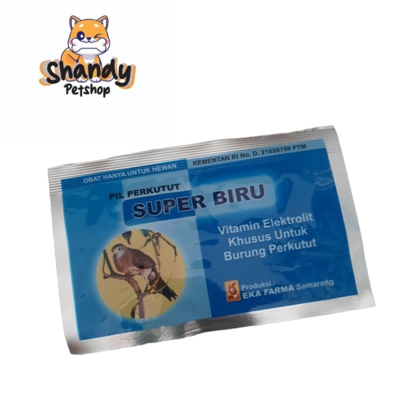 Jual PIL PERKUTUT SUPER BIRU EKA FARMA SUPER BIRU PIL JAMU BURUNG ...