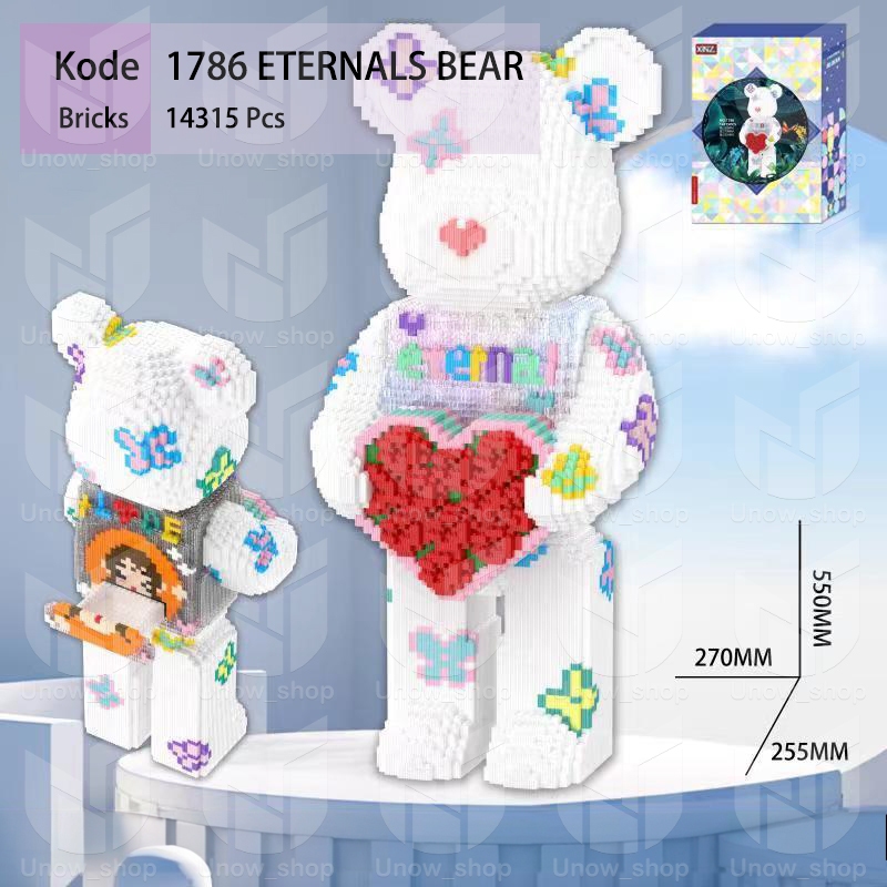 Jual Nano Block BEAR 55 CM Series | Bricks education Nano Block ...