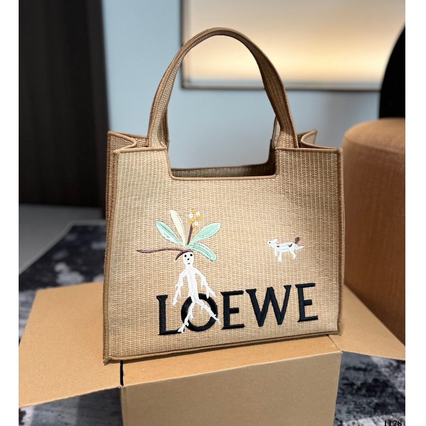 Jual Loewe woven tote bag Paulas's 1biza Summer Island Collection ...