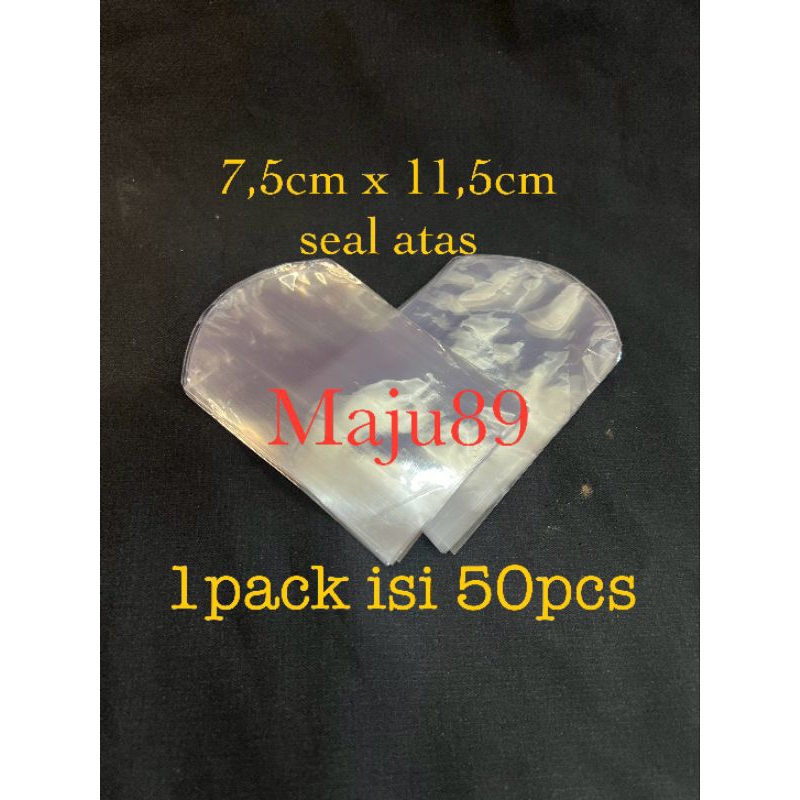 Jual Plastik shrink / plastik segel ukuran 7,5cm x 11,5cm seal atas ...