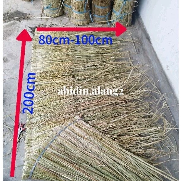 Jual atap alang alang roll 2meter tebal/minim order 4pcs/atap alang ...
