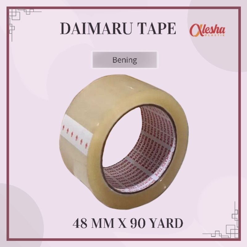 Jual Lakban Daimaru Bening ukuran 48 MM X 90 YARD (Harga per 1 roll) | Shopee Indonesia