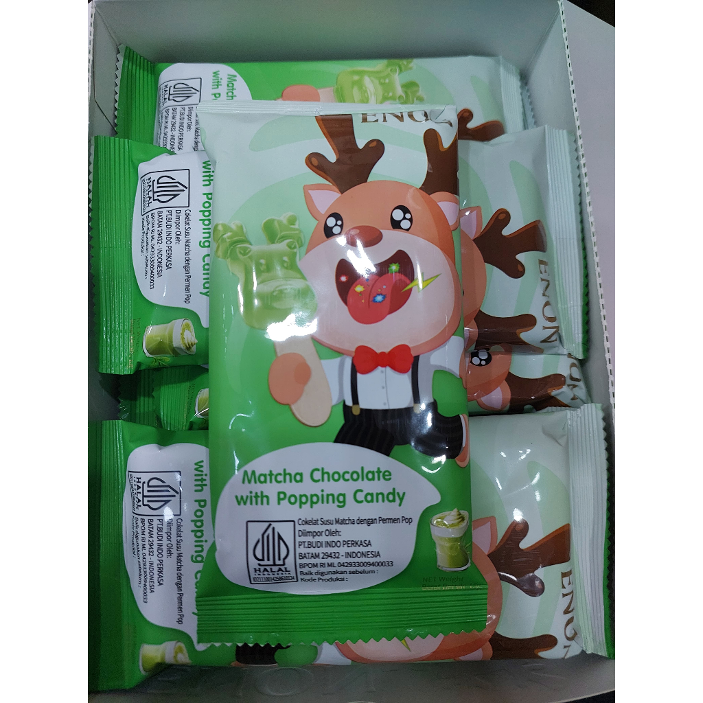Jual Enon Chocolate with Popping Candy Berbaagai Rasa 15 gr (Pcs ...