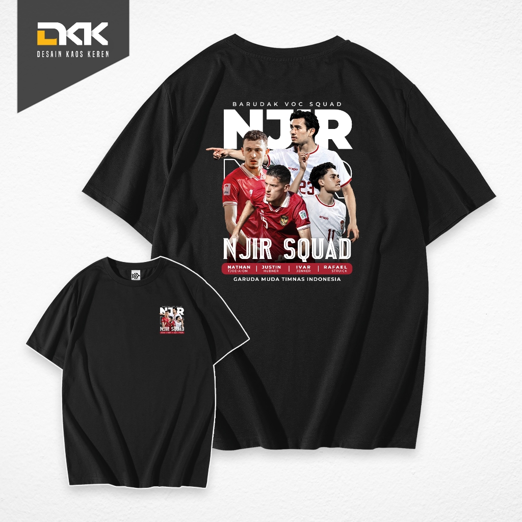 Jual Desain Kaos Keren - Kaos Bola Timnas Njir Squad | Shopee Indonesia