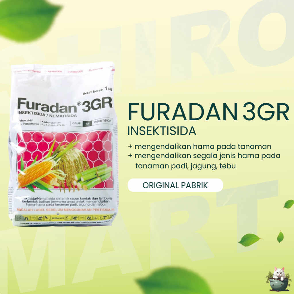 Jual Insektisida Nematisida Furadan 3GR 1 KG ASLI ORIGINAL 100% ...
