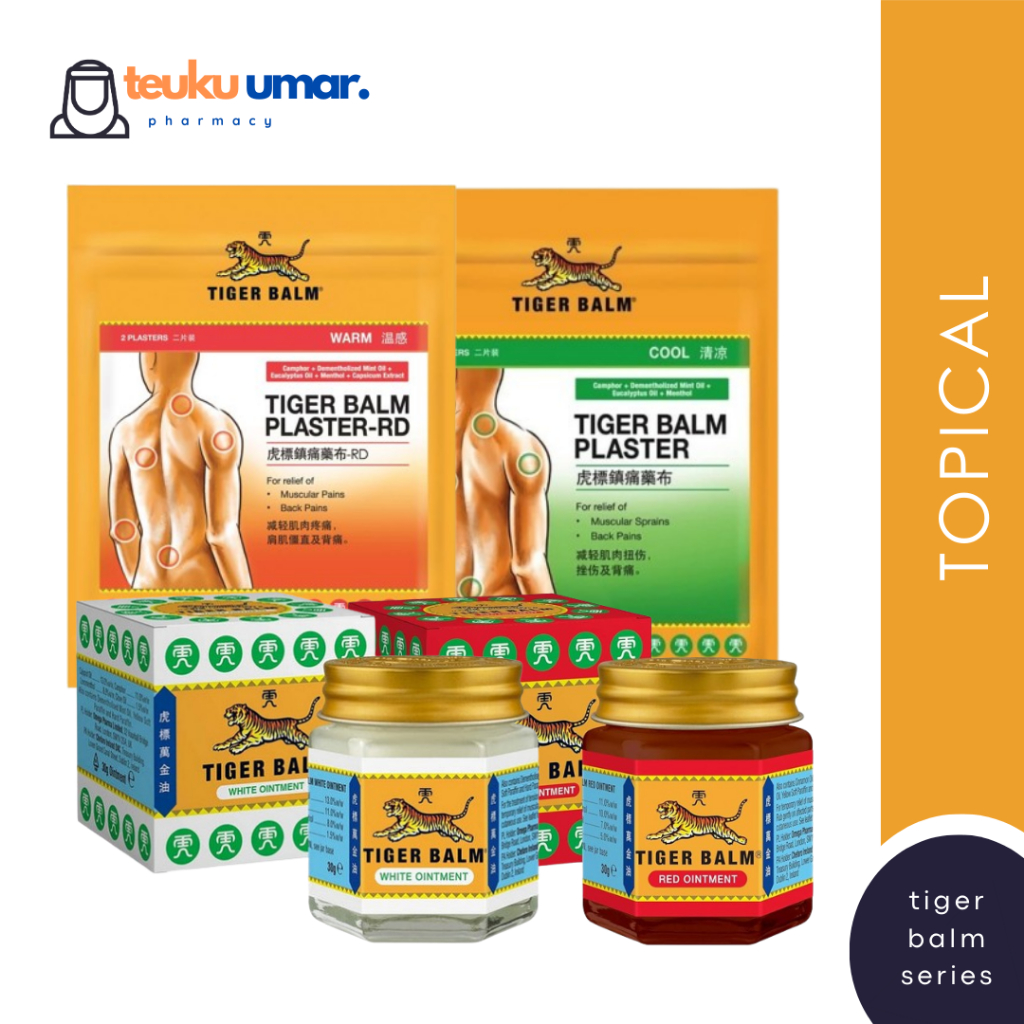 Jual [Topical] TIGER BALM SERIES - Tiger Balm Plaster Cool | Tiger Balm ...
