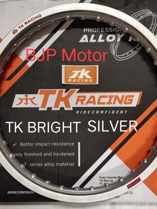 Jual Velg TK Racing Ring 17 Silver 1.20/ 1.40/ 1.60/ 1.85/ 2.15 BRIGHT ...