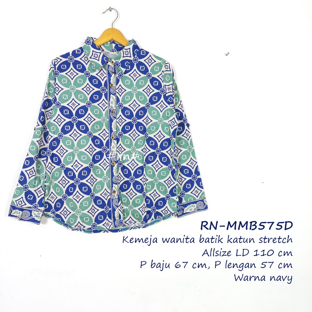 Jual Kemeja batik wanita katun stretch modis lucu keren part I | Shopee ...