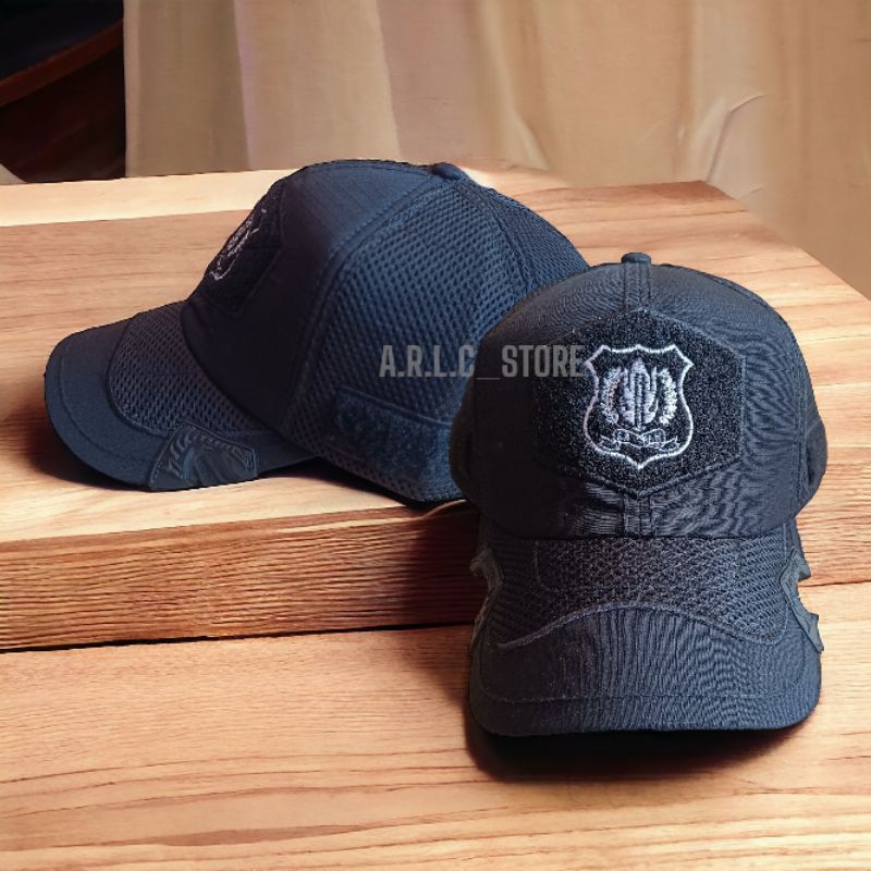 Jual topi coak tactical hitam security satpam combinasi ripstop cotton ...