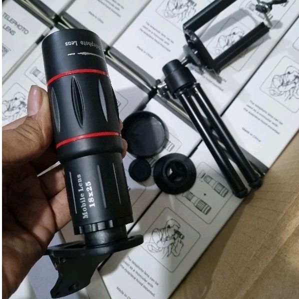 Jual Lensa Zomm Lens Kamera Tele Zoom HP 18X ZOOM LENSA Universal 18X25 ...
