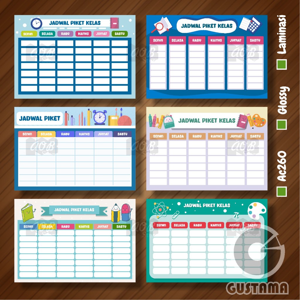 Jual Poster Jadwal Piket Simple, Poster Edukasi Anak Laminasi A3 | Shopee Indonesia