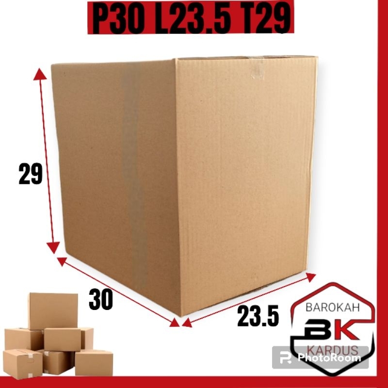 Jual Kardus 30x23.5x29 Cm / Kardus Box Packing Polos Tebal Premium ...