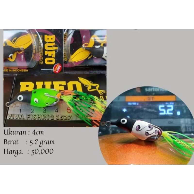 Jual Sotong Merk Bufo Soft Frog Umpan Pancing Casting Bubu Lure ...
