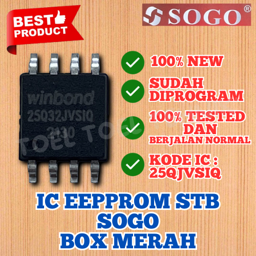 Jual IC EPROM STB SOGO MERAH / IC EEPROM SET TOP BOX TV DIGITAL SOGO ...