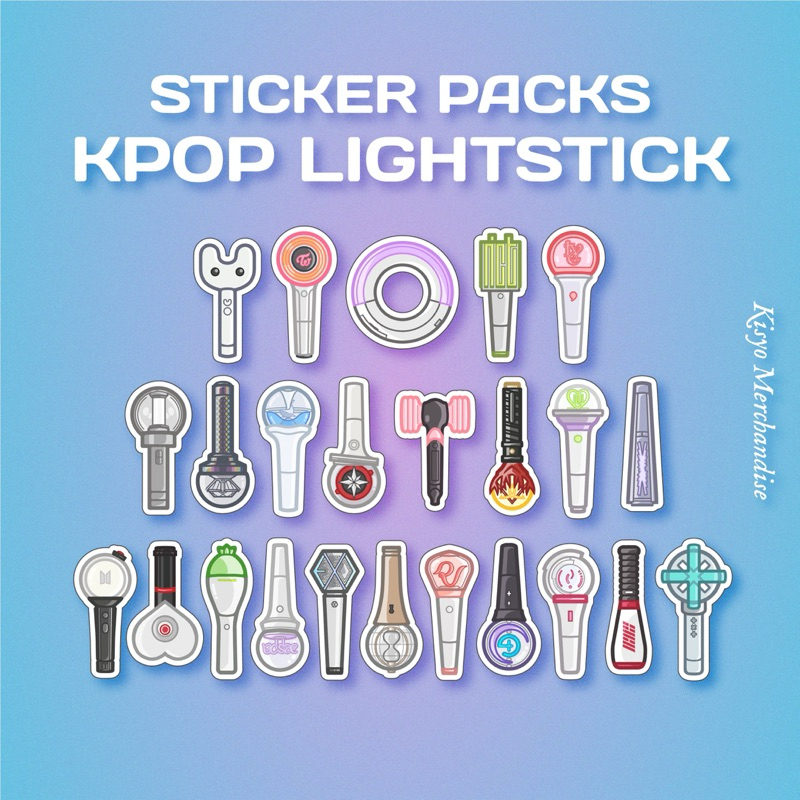 Jual Sticker Pack Lightstick KPOP | Kisyo Original Merchandise | Shopee ...