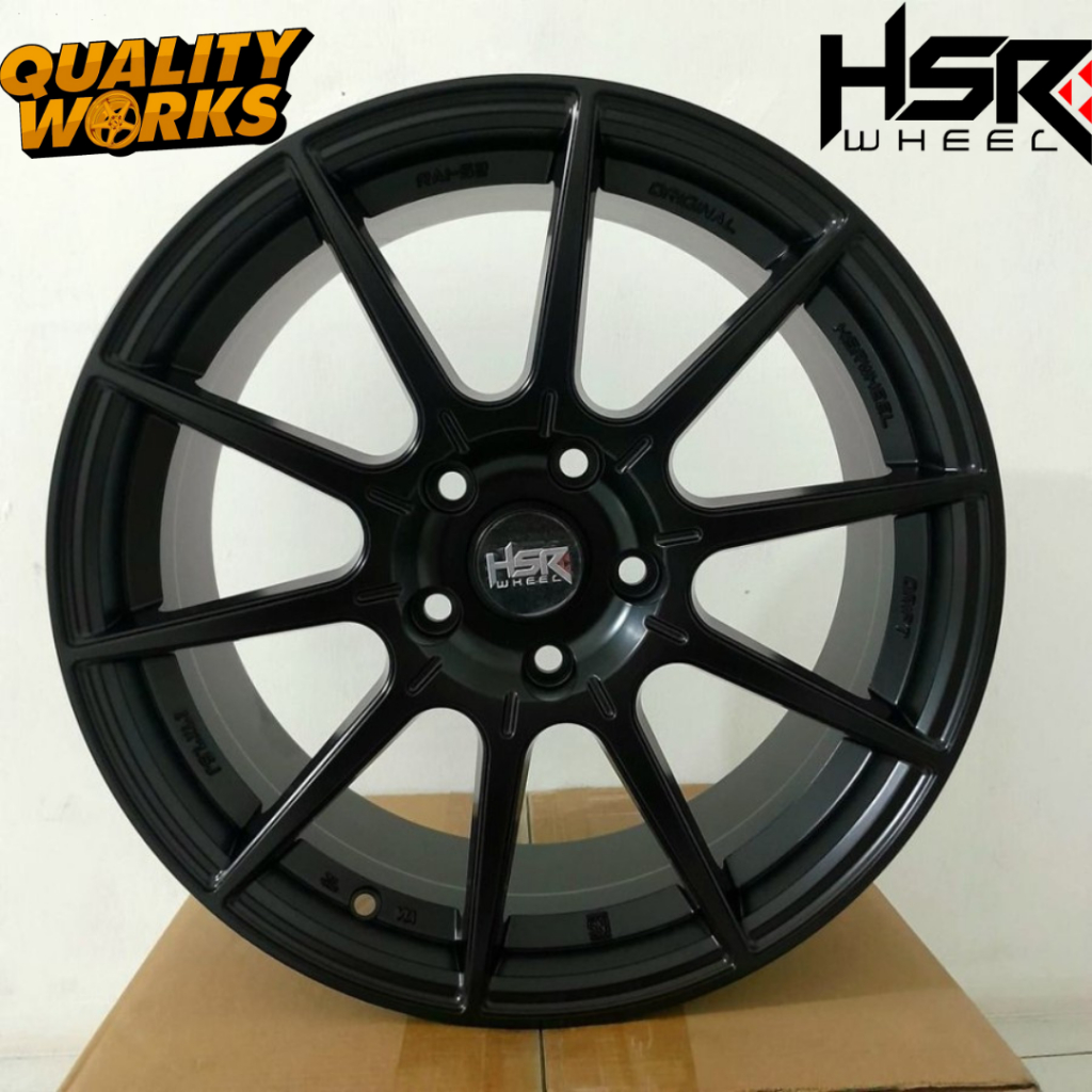 Jual Velg Mobil Model Jari-jari ring 18 Lebar 8 Inch lubang 5 Hsr Rai S2 Glossy Black - Toko ...