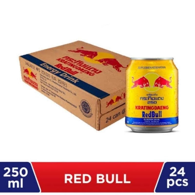 Jual Kratingdaeng Redbull 250ml Minuman Energy Isi 24 Kaleng | Shopee ...