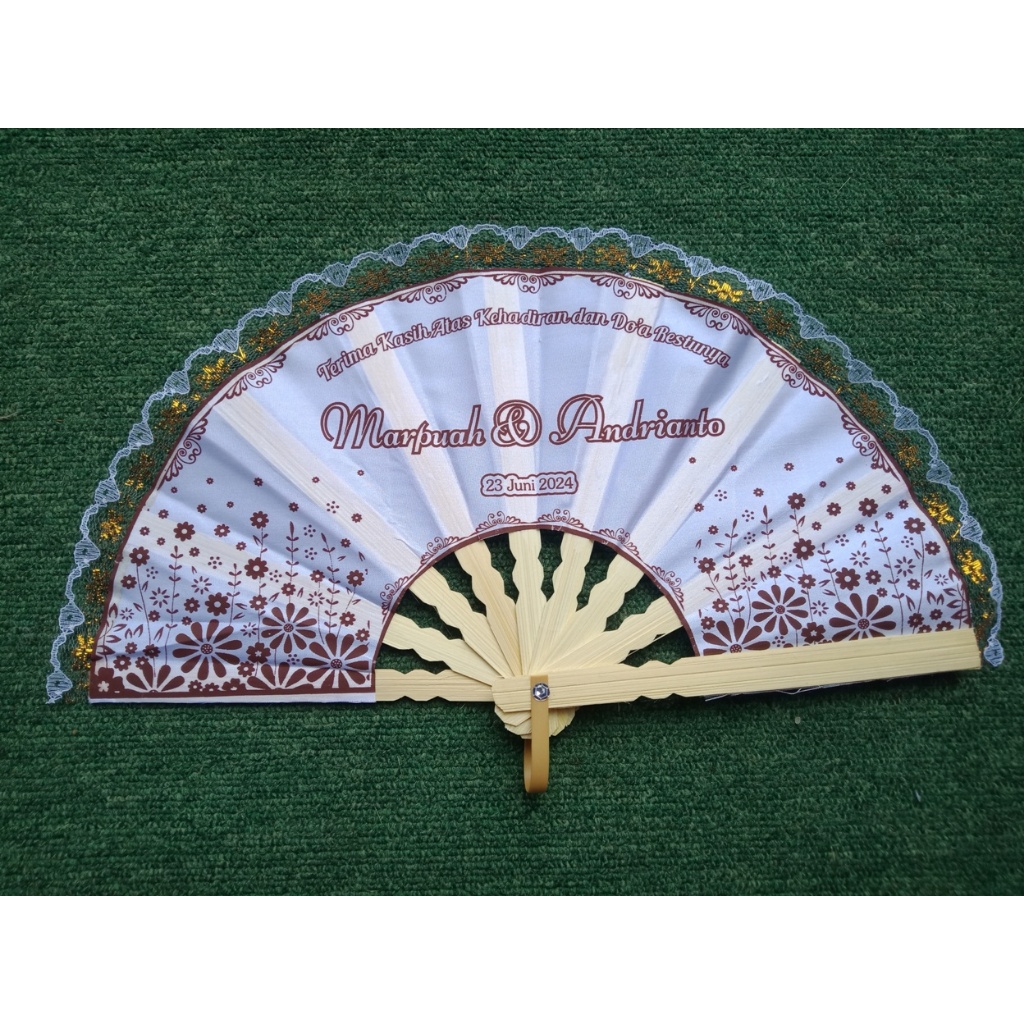 Jual SOUVENIR KIPAS CUSTOM DESAIN UK. SEDANG PANJANG TANGKAI 18-19 CM ...