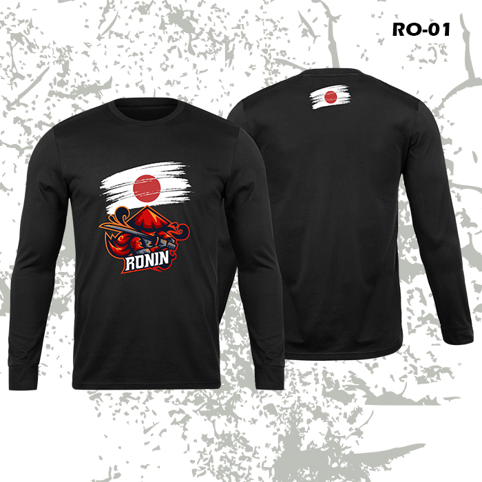 Jual Kaos Distro Pria Lengan Panjang Hitam Premium Tema Ronin Samurai ...