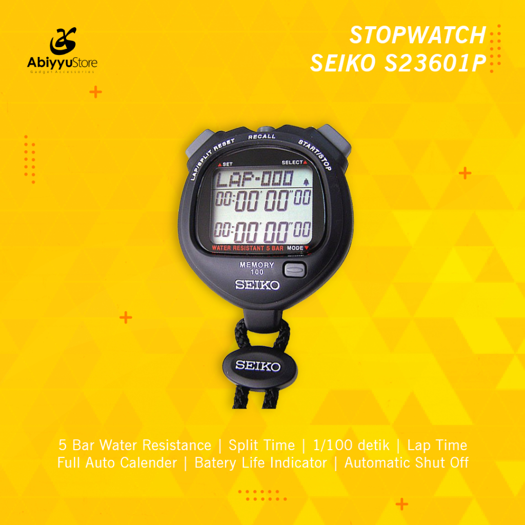 Jual Stopwatch Seiko S23601P Stop Watch Alat Timer Pengukur Waktu ...