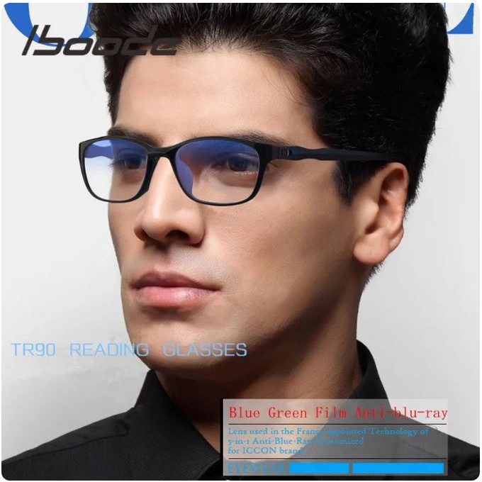 Jual Kacamata Baca Bahan TR90 Kacamata Ultra Ringan Anti-Biru/Kacamata ...