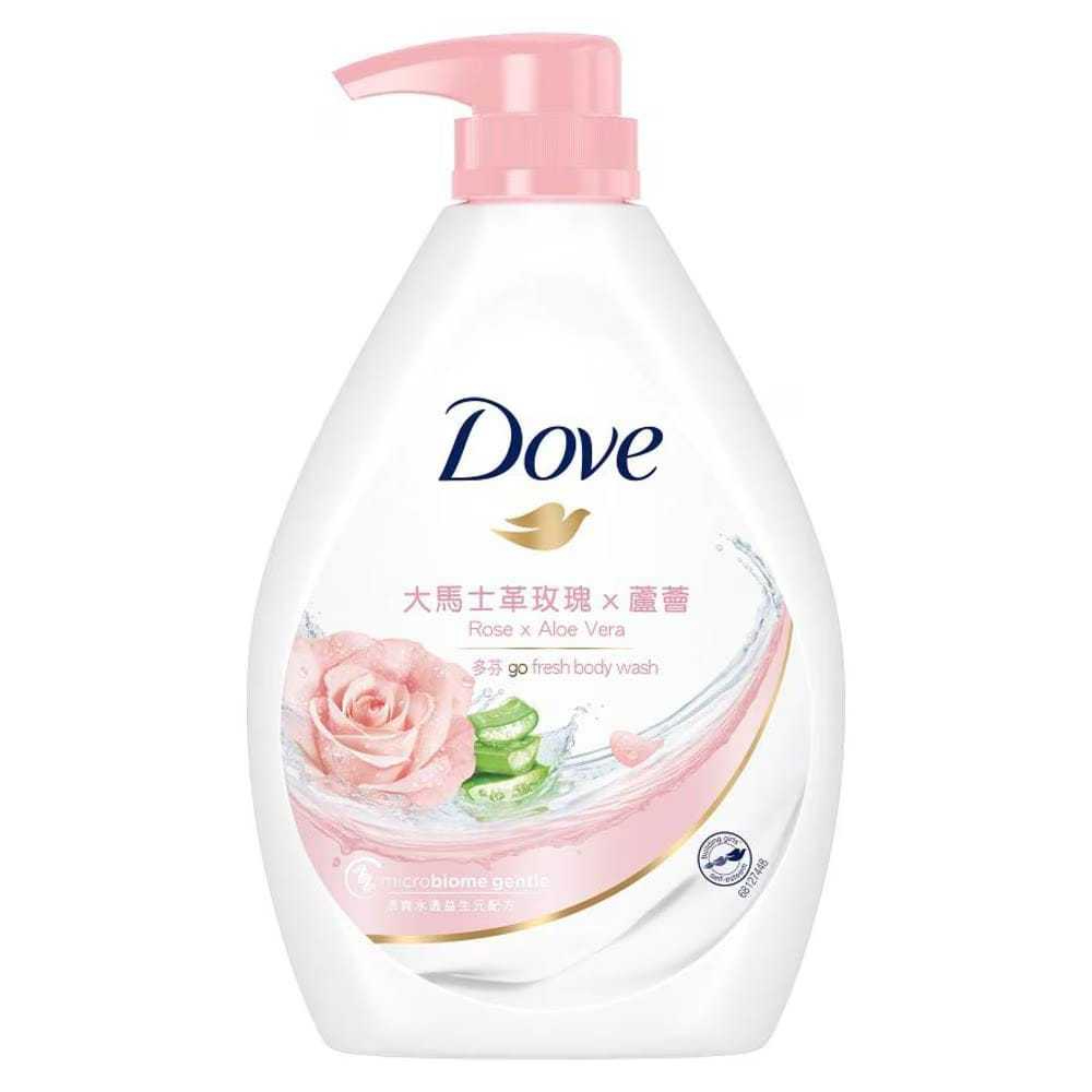 Jual Dove Go Rose Soothing Fresh Body Wash - ROSE x ALOE VERA (1000mL ...